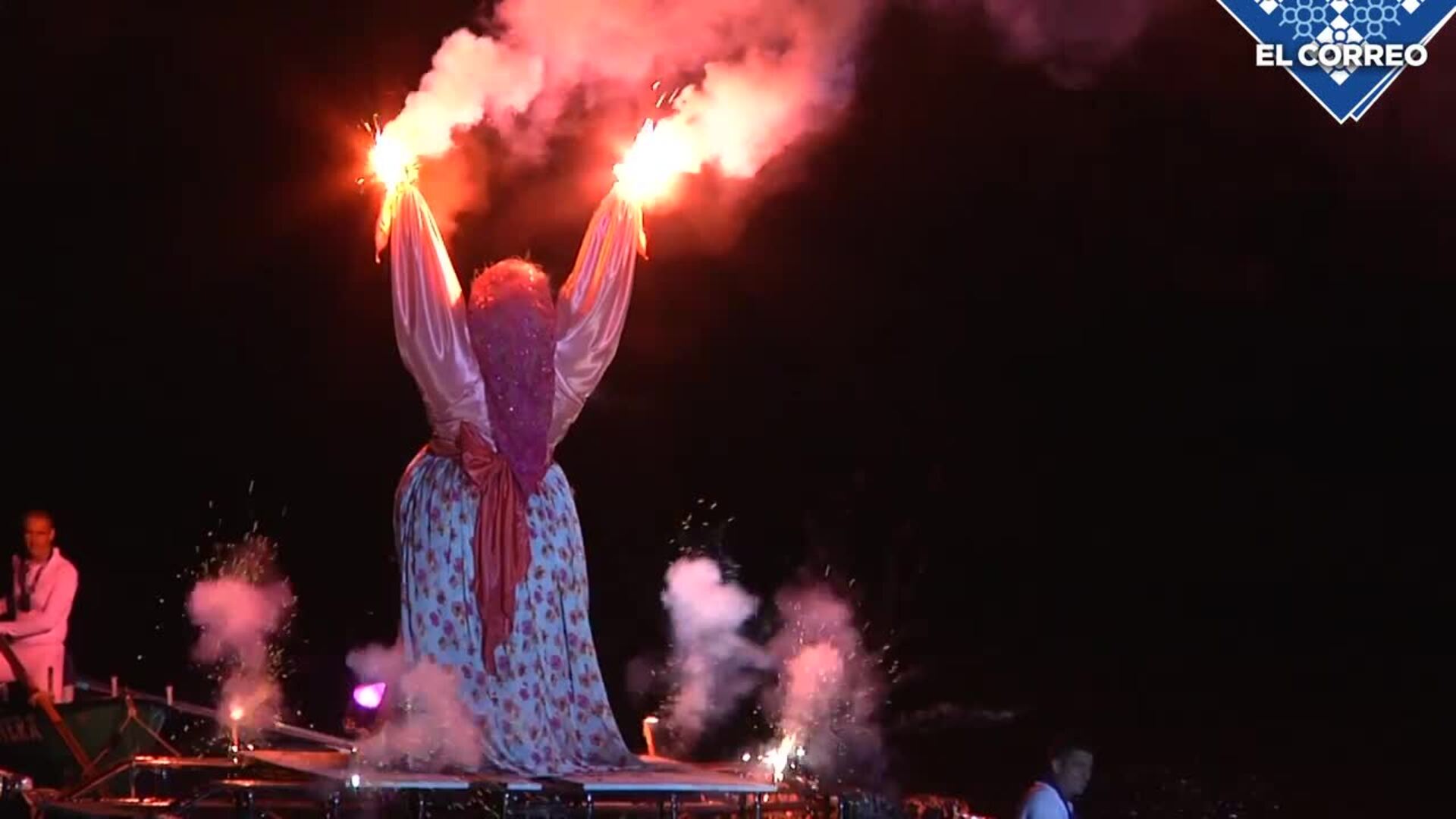 Así ha sido la quema de Marijaia que pone fin a las fiestas de Bilbao ...