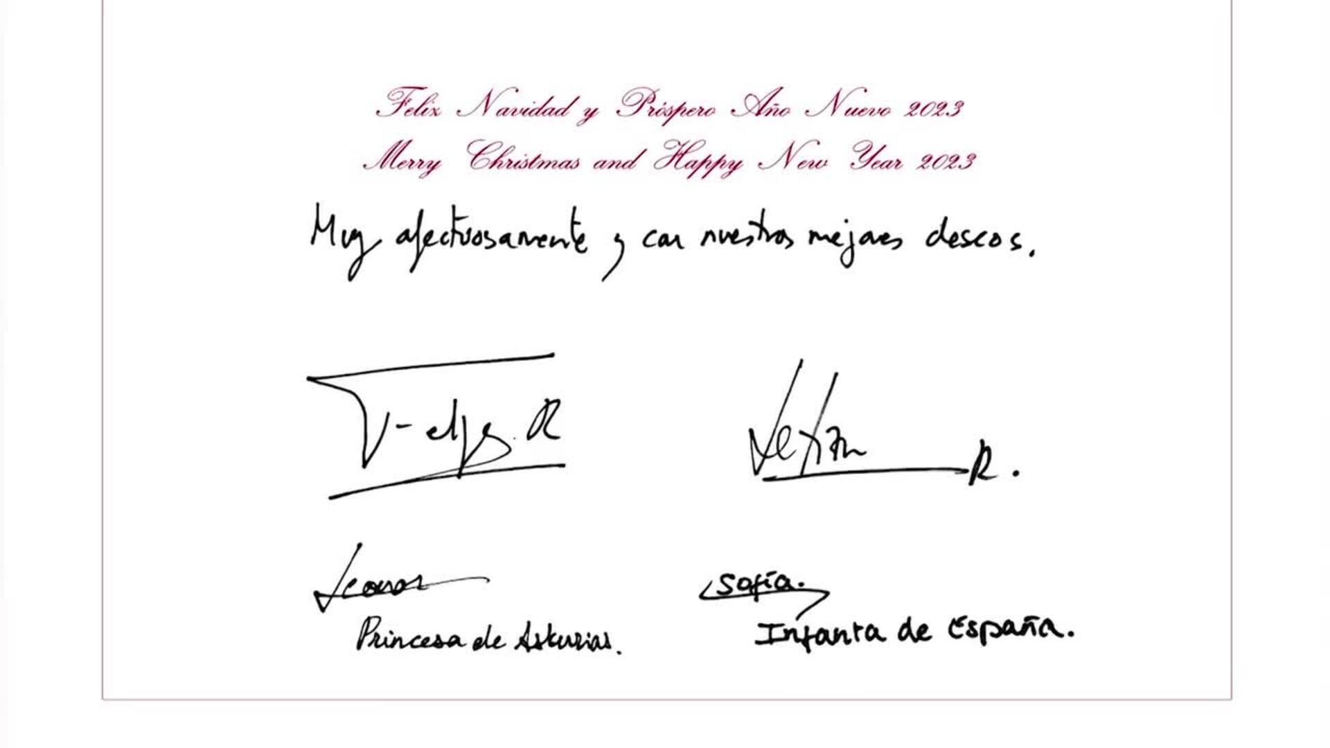 La Princesa Leonor Y La Infanta Sofía Protagonizan Felicitación